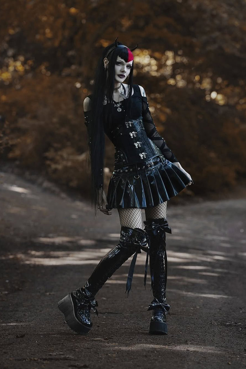 ‘Death's Scythe’ Gothic Evening Dress – DevilFashion Official
