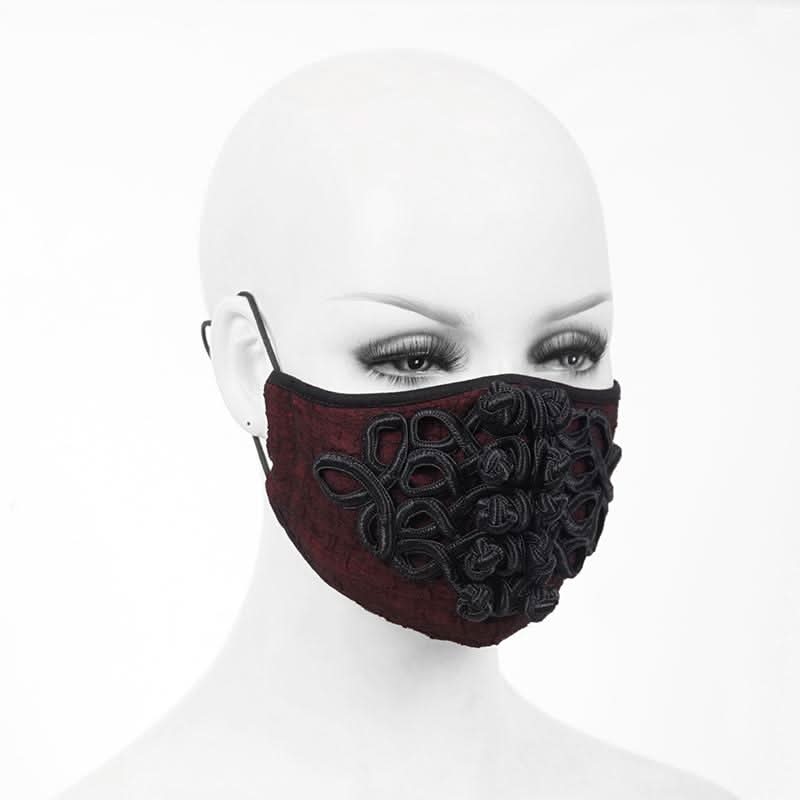 'Feng Shui' Gothic Chiffon Mask – DevilFashion Official