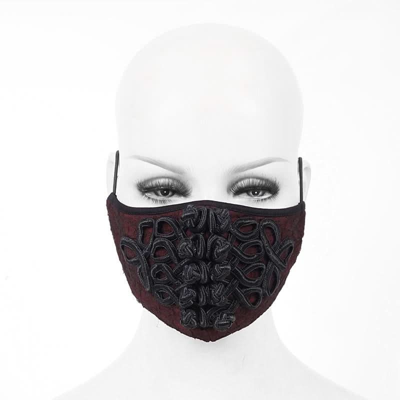 'Feng Shui' Gothic Chiffon Mask – DevilFashion Official