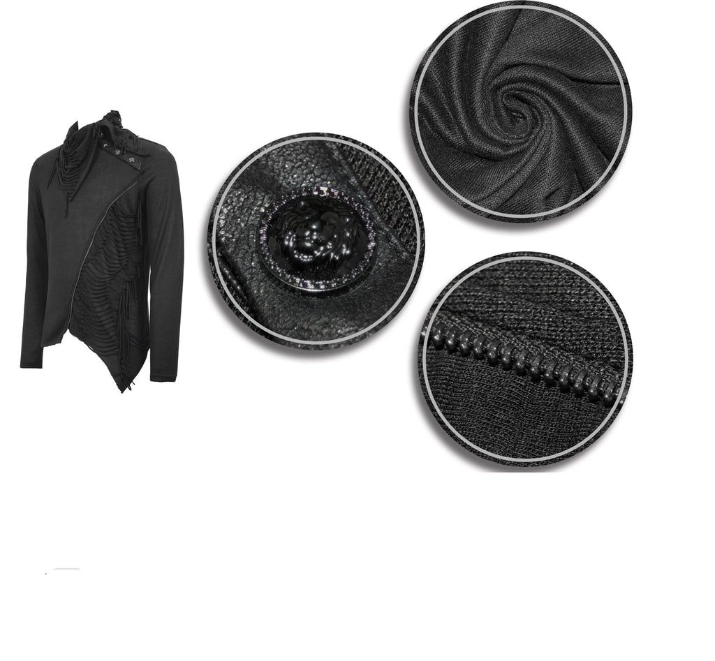 'Wolf Moon' Zip-Up Punk Shirt – DevilFashion Official