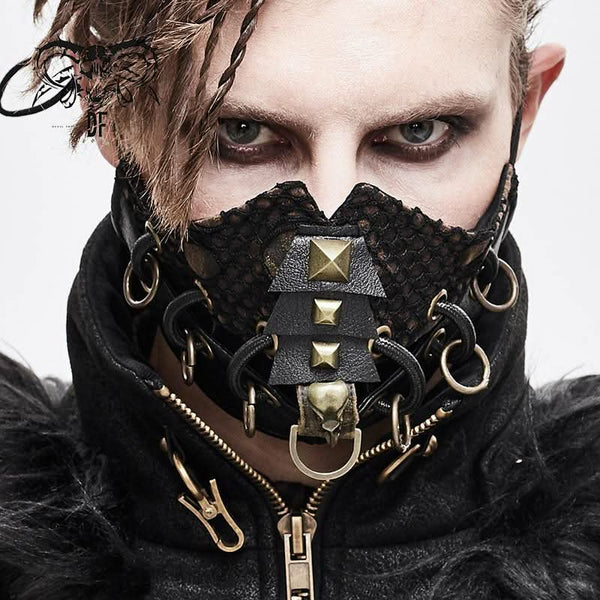 'Chromium' Distressed Steampunk Mask – DevilFashion Official