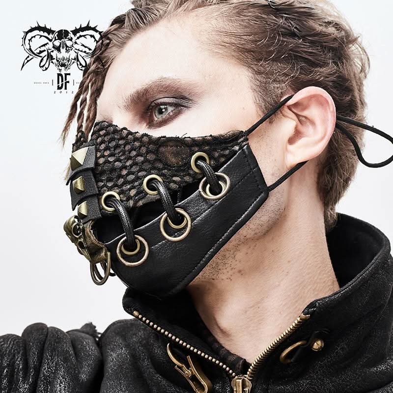 'Chromium' Distressed Steampunk Mask – DevilFashion Official
