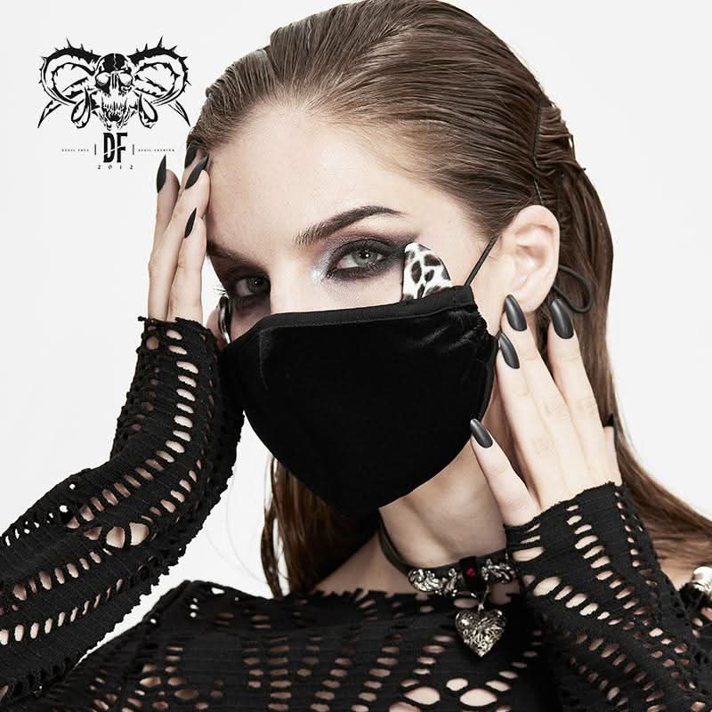 'Feline' Punk Velvet Mask – DevilFashion Official